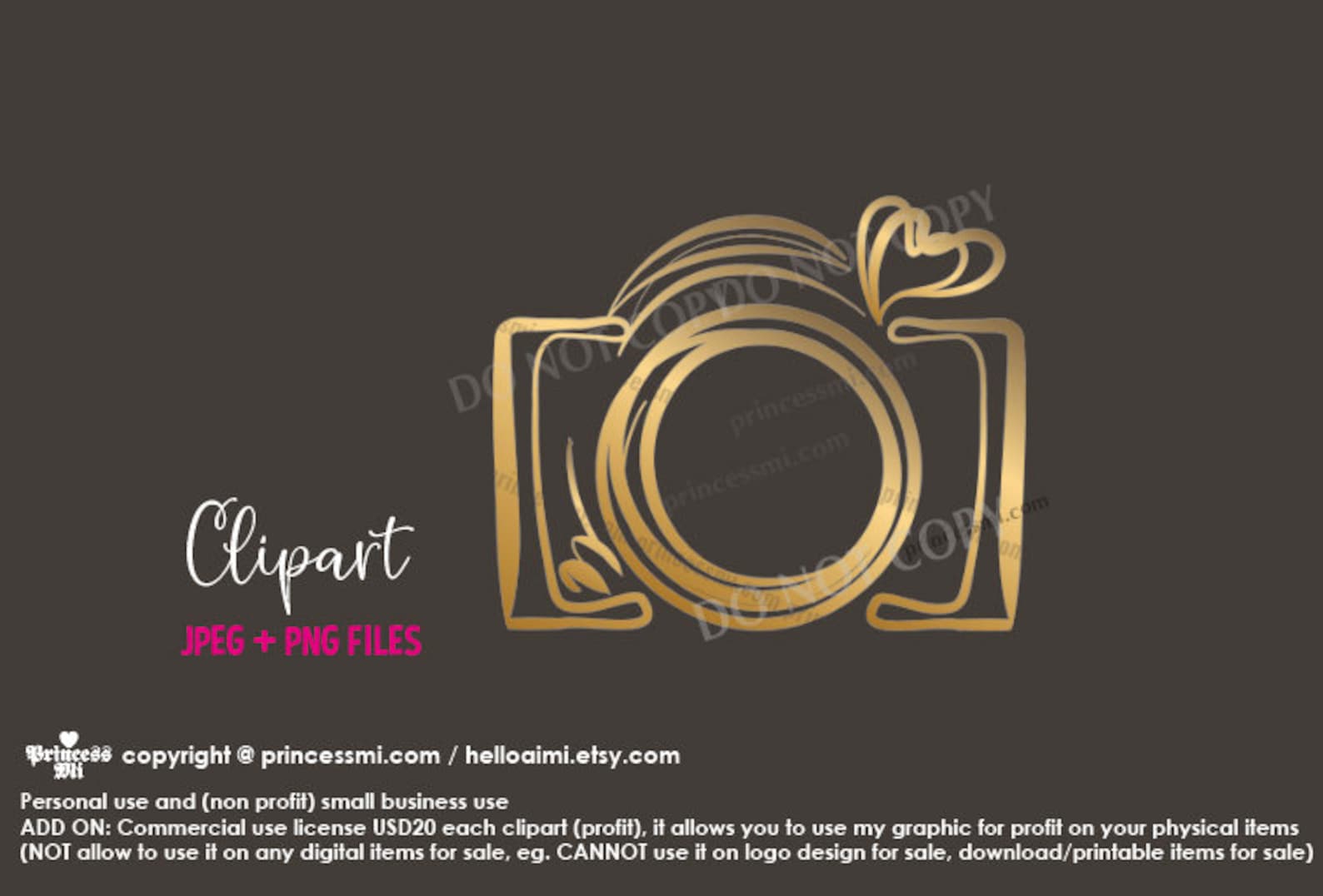 Gold Camera Clipart: Elegant Glitter Photography Artwork 0019 (PNG ...