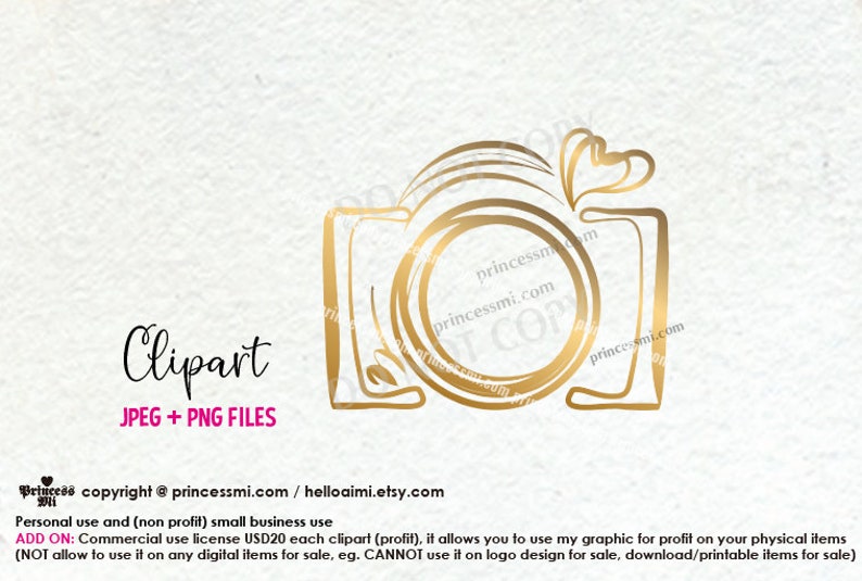Gold Camera Clipart: Elegant Glitter Photography Artwork 0019 (PNG ...