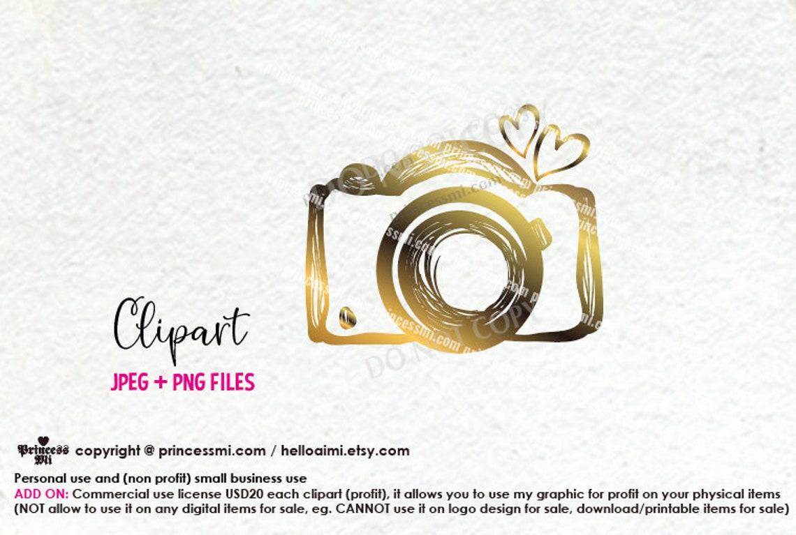 Gold Camera Clipart Elegant Glitter Camera Photography Photographer ...