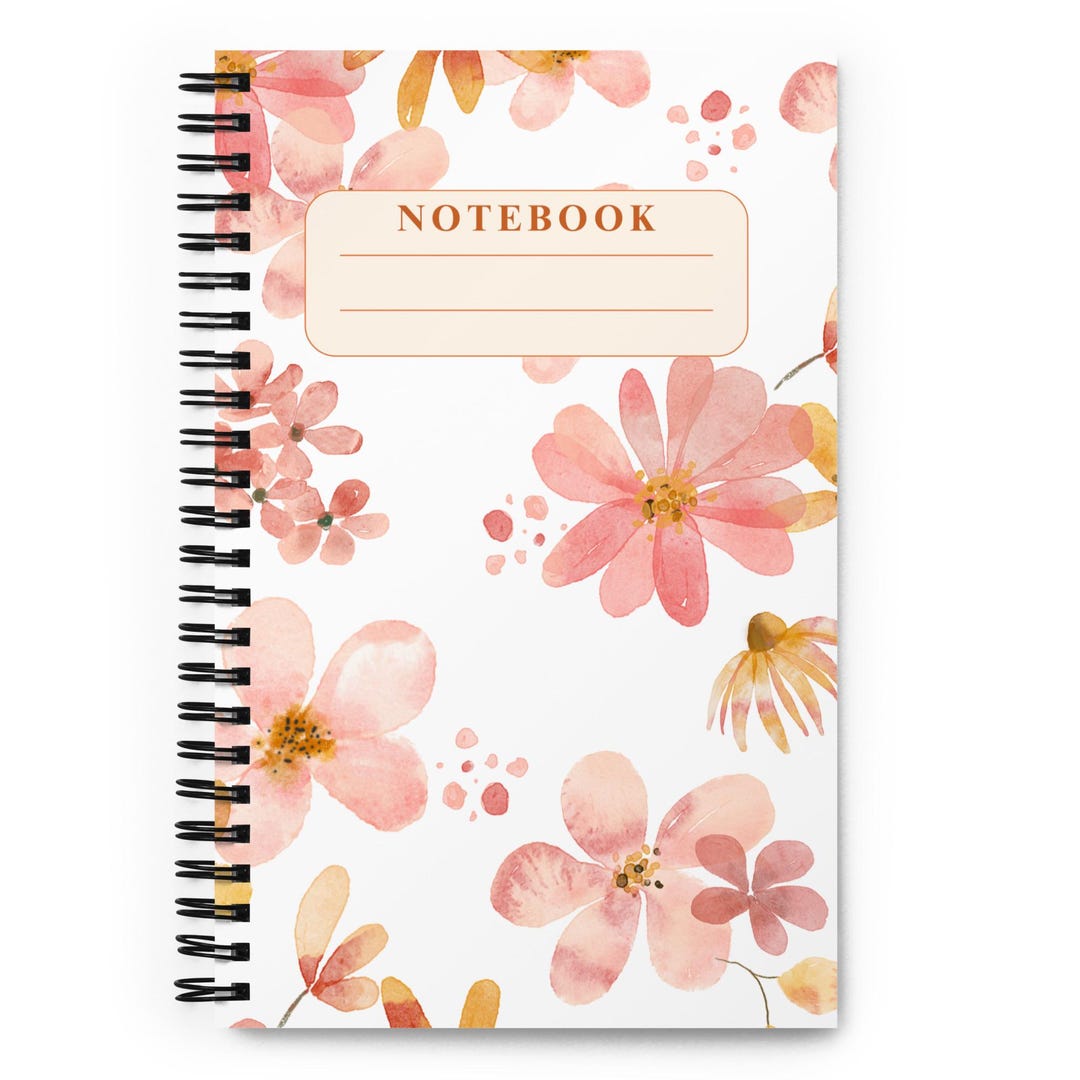 Floral A5 Journal | Watercolor Flower Notebook - Etsy