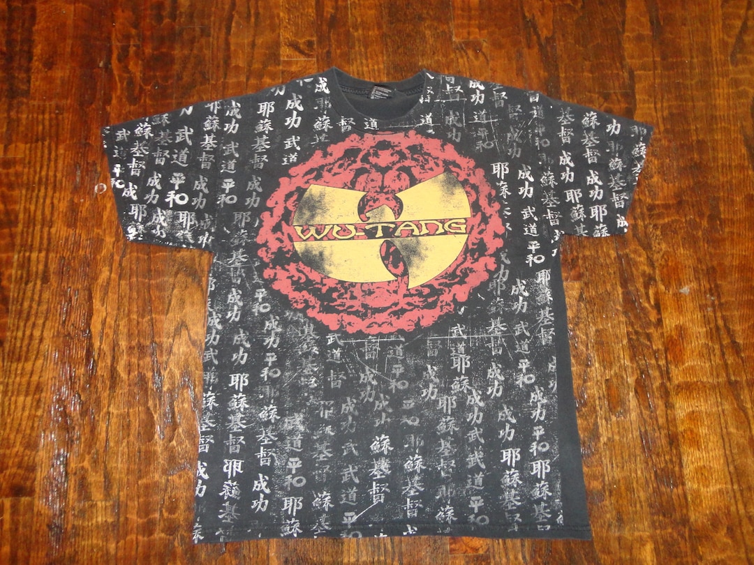 Vintage Y2K WU TANG CLAN Aop All Over Print T Shirt Size L - Etsy