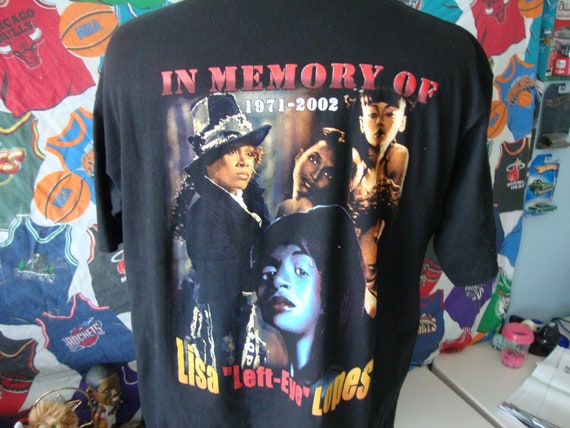 Vintage TLC Lisa Left Eye Lopes RAP Tee 2002 Hip Hop T Shirt Vintage TLC Lisa Left Eye Lopes RAP Tee 2002 Hip Hop T Shirt
