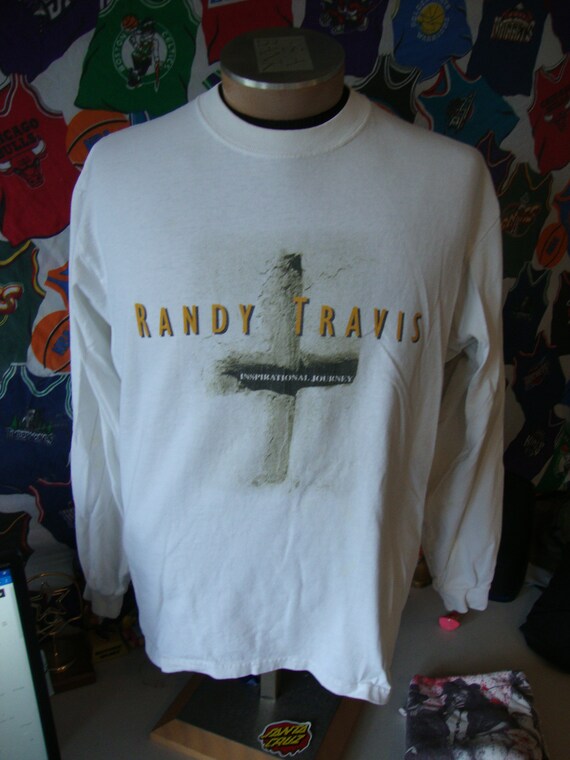 Vintage Randy Travis Inspirational Journey Long Sleev… - Gem