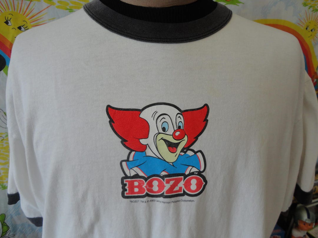 Vintage BOZO 2002 the Clown Y2K Ringer T Shirt XL - Etsy