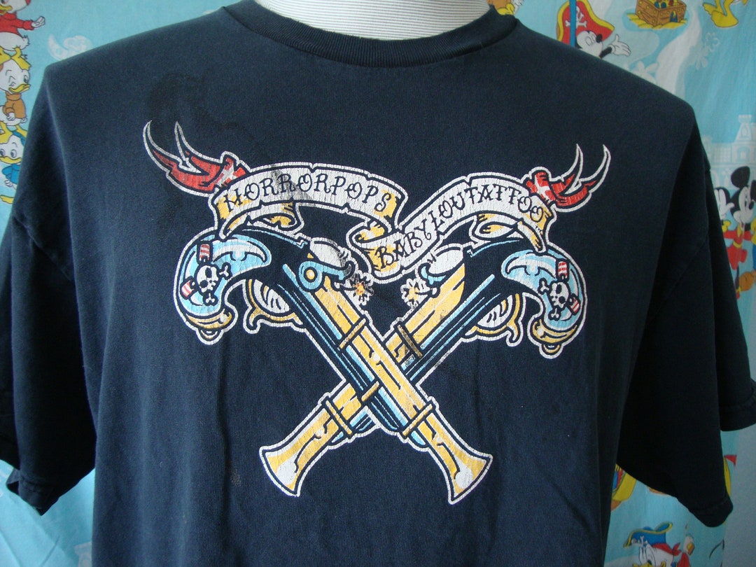 Vintage Horror Pops Baby Lou Tattoo Rockabilly Punk Rock Concert Tour T ...