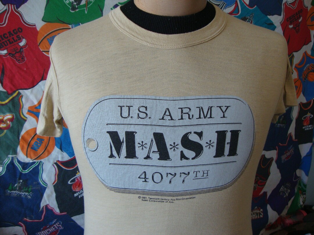 Vintage MASH TV Show Original 1980's M.a.s.h. Tan Military 1981 Made in ...