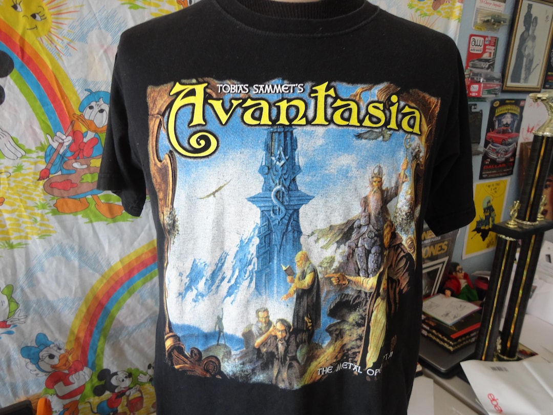 Vintage Avantasia the Metal Opera Part II Album Cover Tour Tee Concert ...