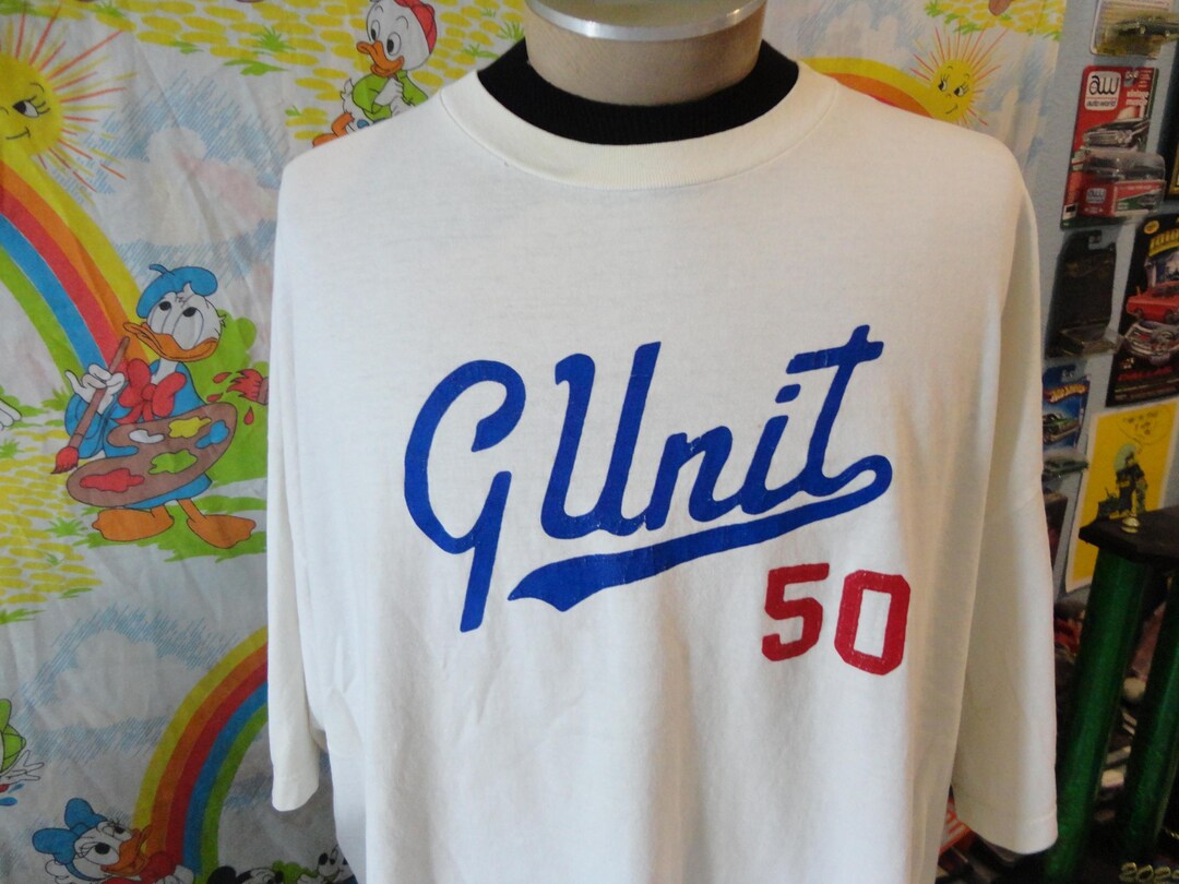 Vintage 50 Cent G Unit Rap Marc Ecko Unlimited Red 90s Y2K T Shirt Size ...