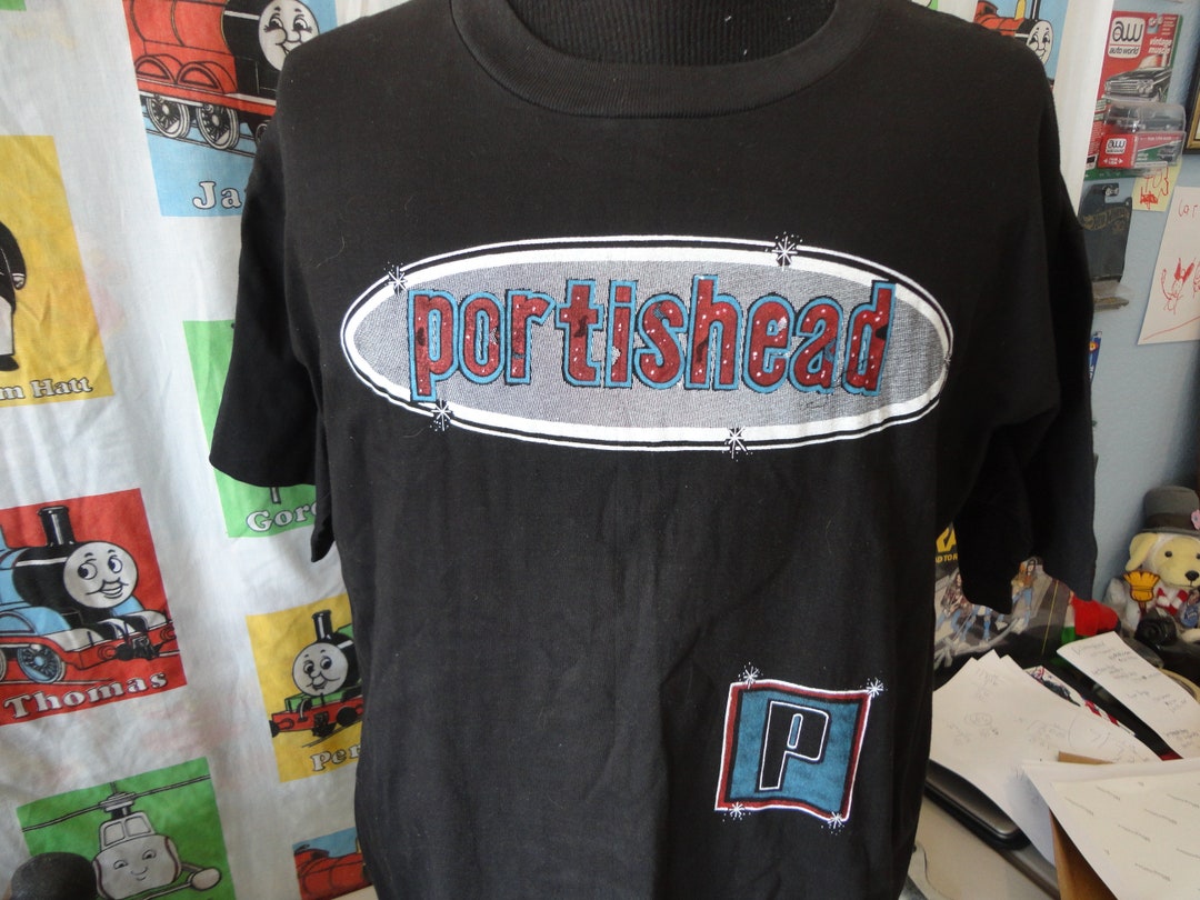 Vintage 90's PORTISHEAD Band Tee Concert Tour White T Shirt L - Etsy