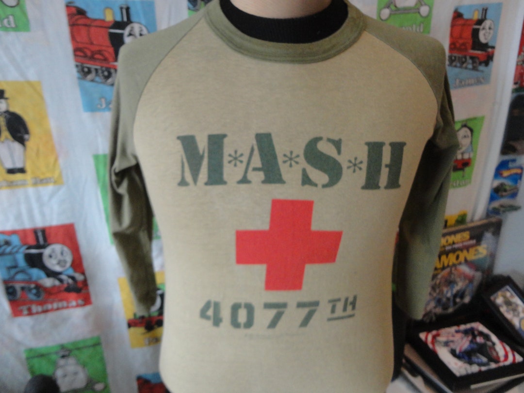 Vintage MASH TV Show Original 1980's M.a.s.h. Raglan Sleeve Military ...
