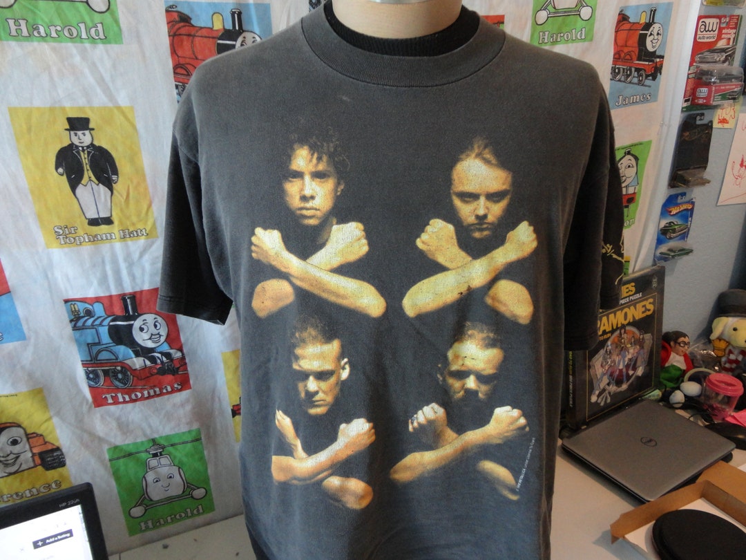 Vintage 90's METALLICA Band Tee 1992 Tour Concert T Shirt XL - Etsy