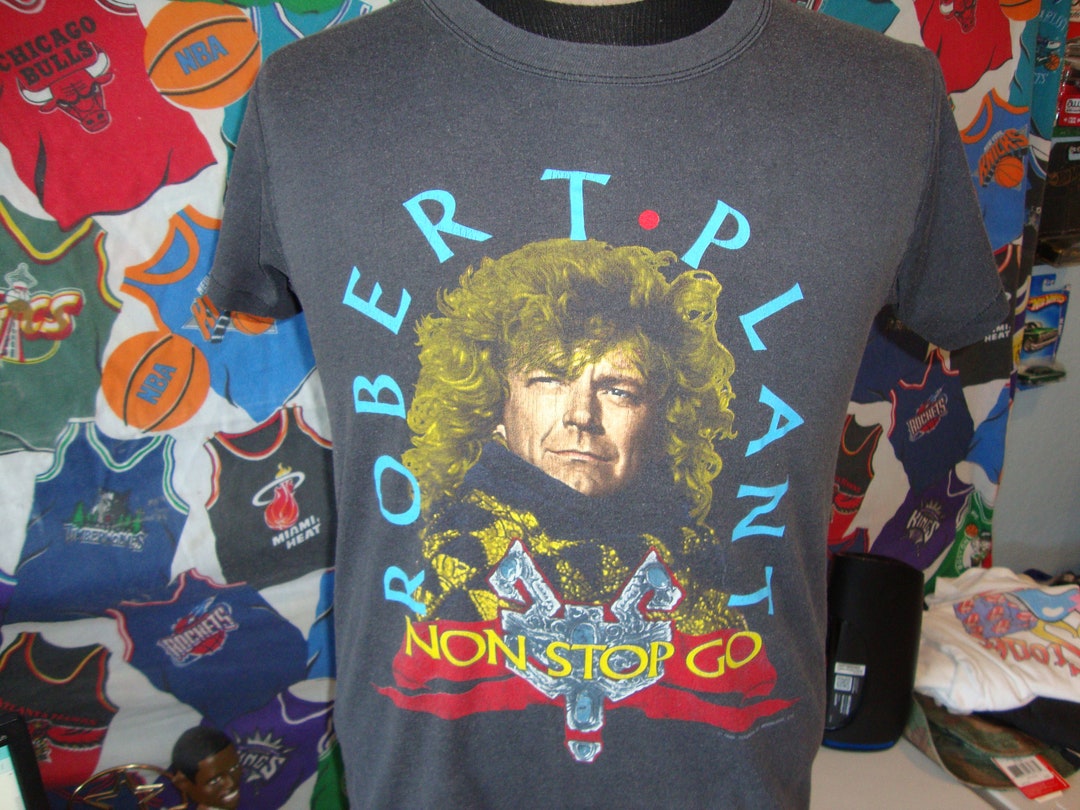 Vintage 80's Robert Plant Non Stop Tour Go 1988 T-shirt Size M Medium Led Zeppelin Single Stitch ...