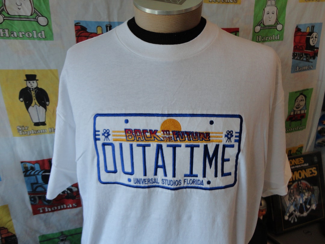 Vintage Back to the Future Outa Time License Plate Universal Studios ...