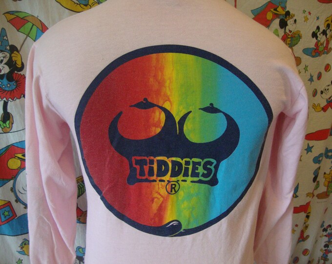 Vintage 80's Tiddies Sandals Surf Shop Surfboard Beach Rare Long Sleeve ...