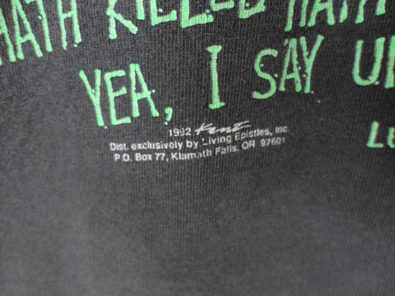 Vintage 90's Know Fear JESUS CHRIST Bible Scripture T… - Gem