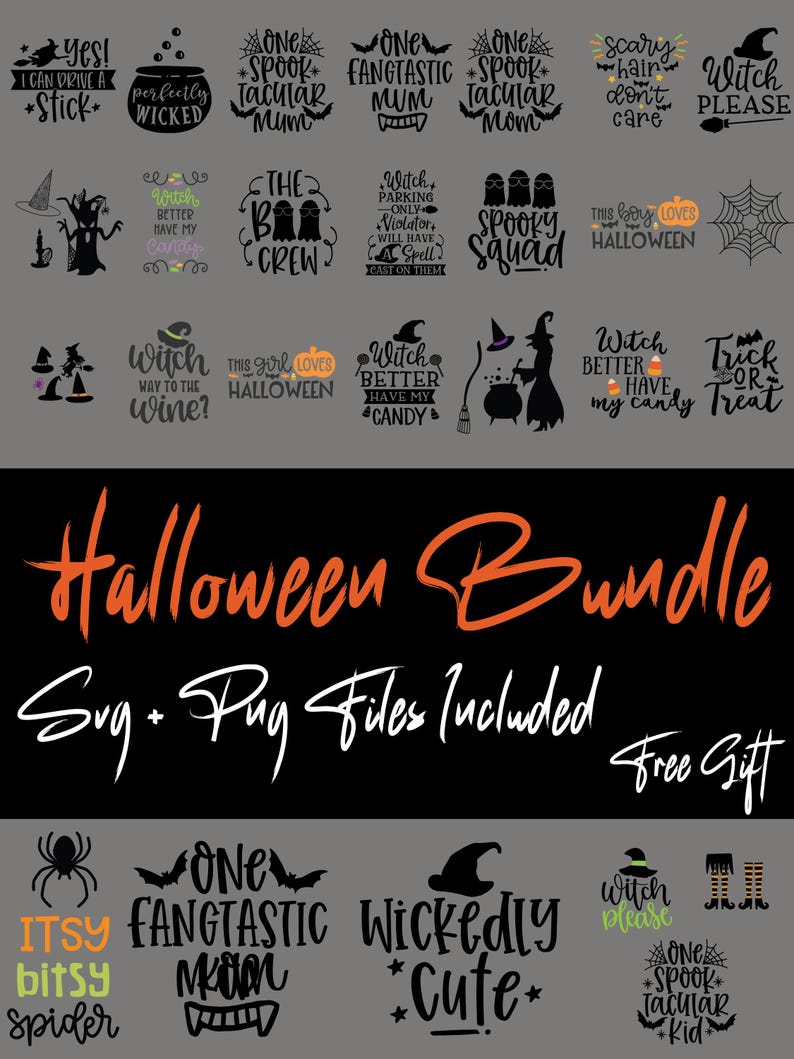 Halloween SVG Bundle | Halloween Clipart | Ghosts Svg | Spooky Svg ...