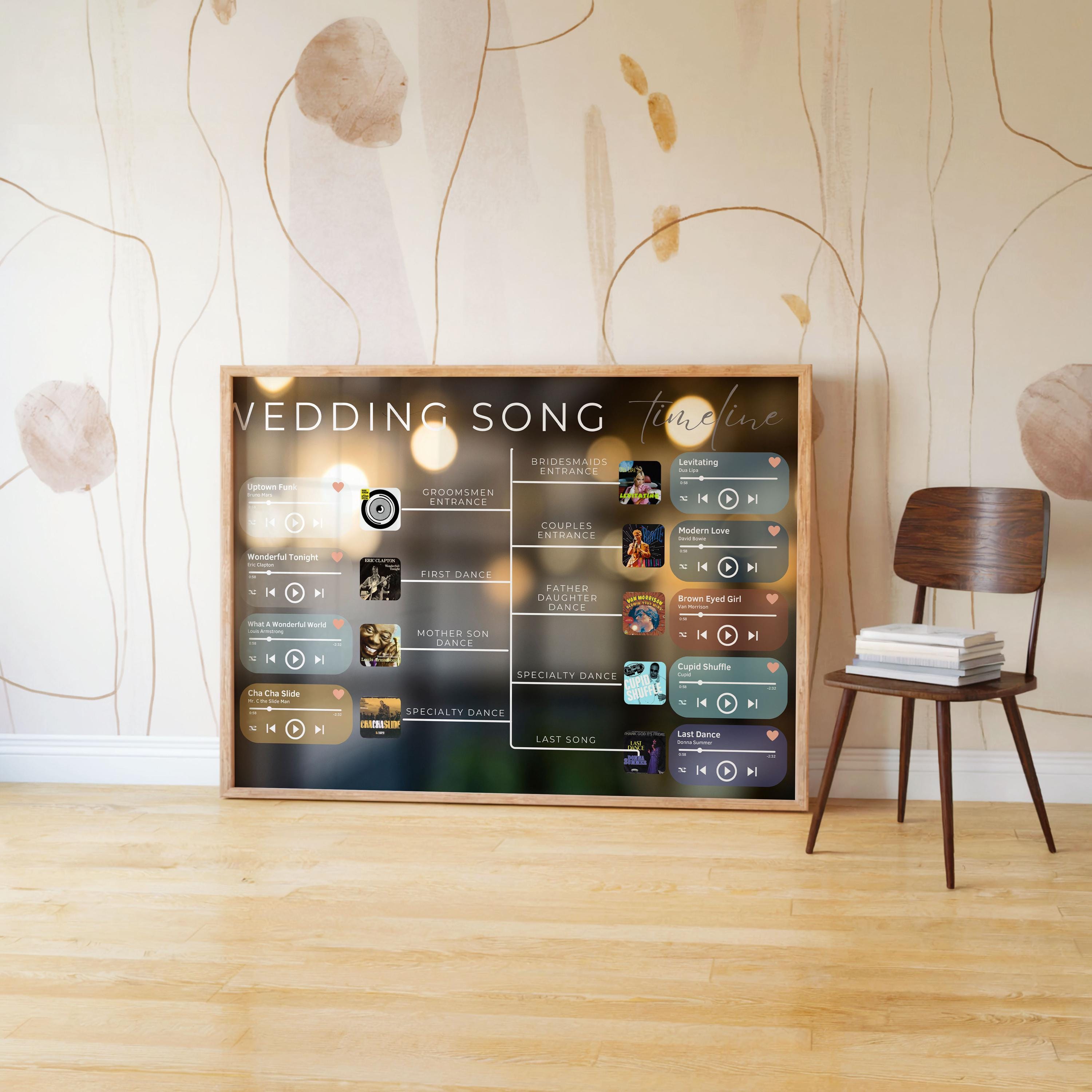 Personalized Wedding Song List Print, Custom Spotify Playlist Poster ...