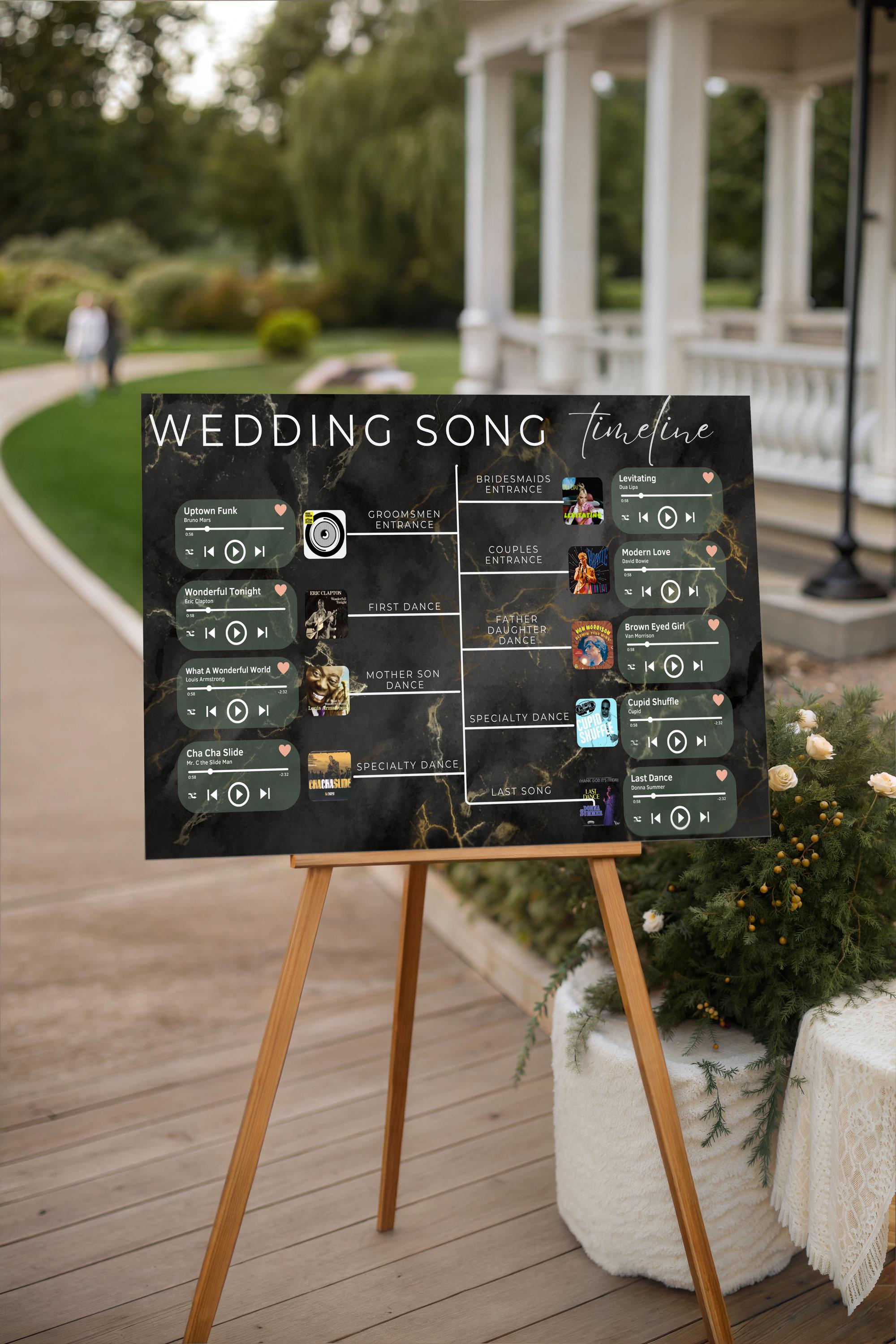 Personalized Wedding Song List Print, Custom Spotify Playlist Poster ...