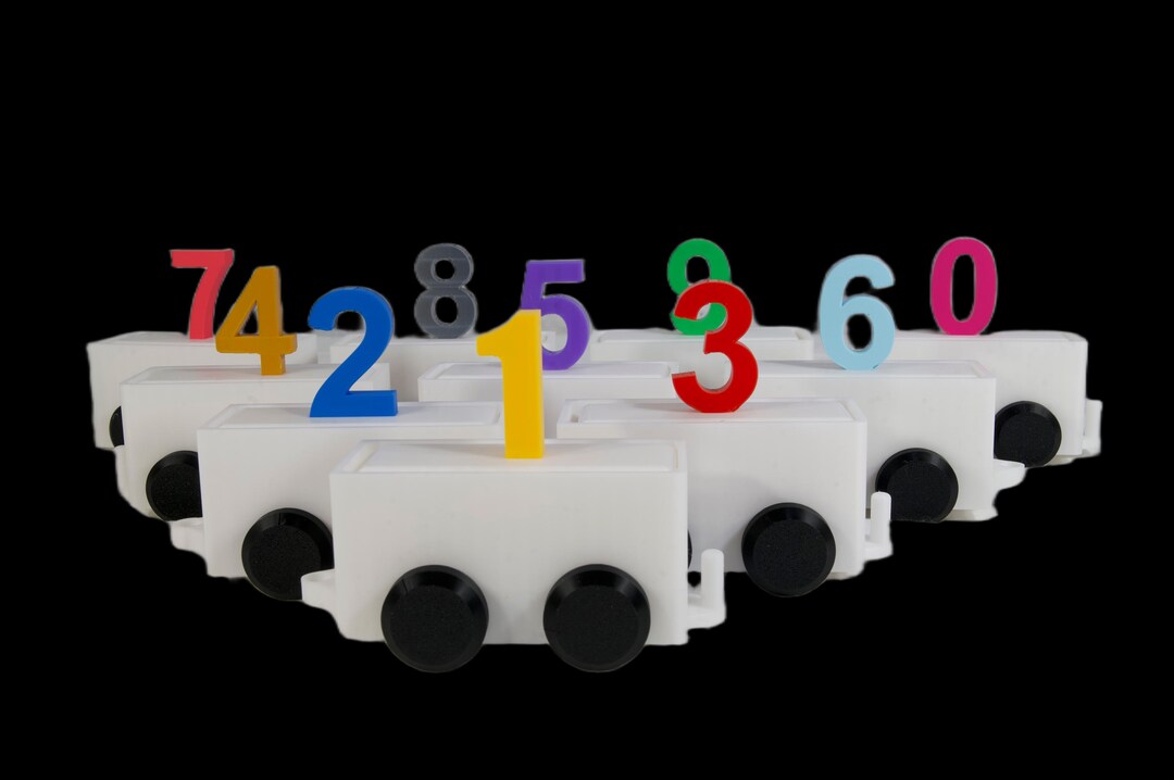 Number Blocks for Train, All 10 Blocks, Educational Numbers, Montessori ...