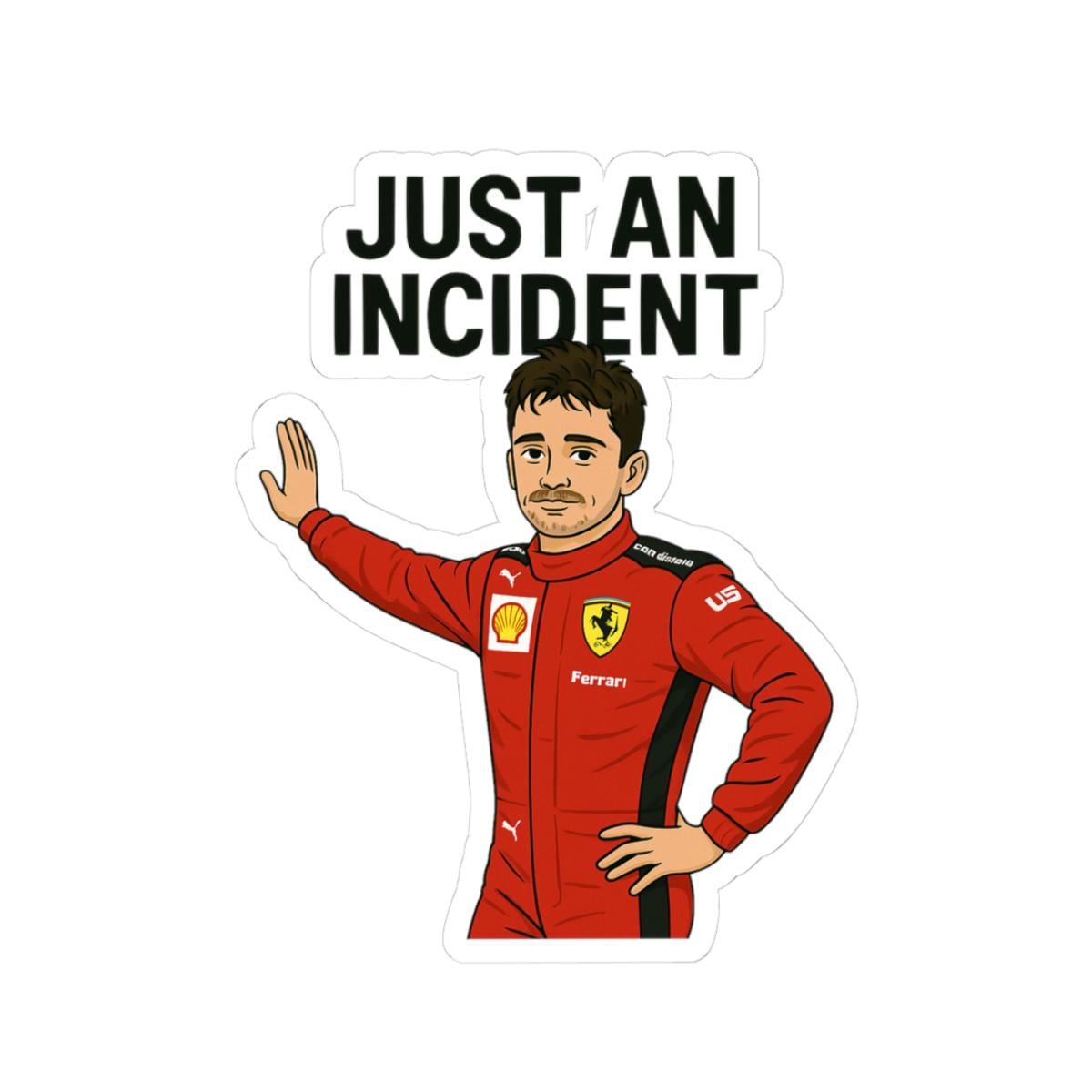 Charles Leclerc Meme Sticker Just an Incident Funny F1 Decal - Etsy