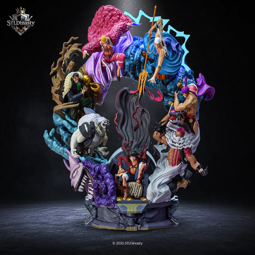Epic Pirate Battle 3D STL Print File | Pirate Hero Anime Diorama STL ...