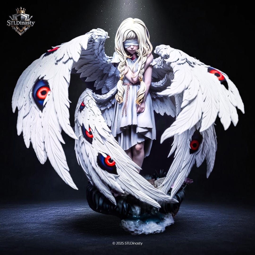 Seraphim Angelic Being 3D STL Print File | Mythical Multi‑wing 3D Print ...