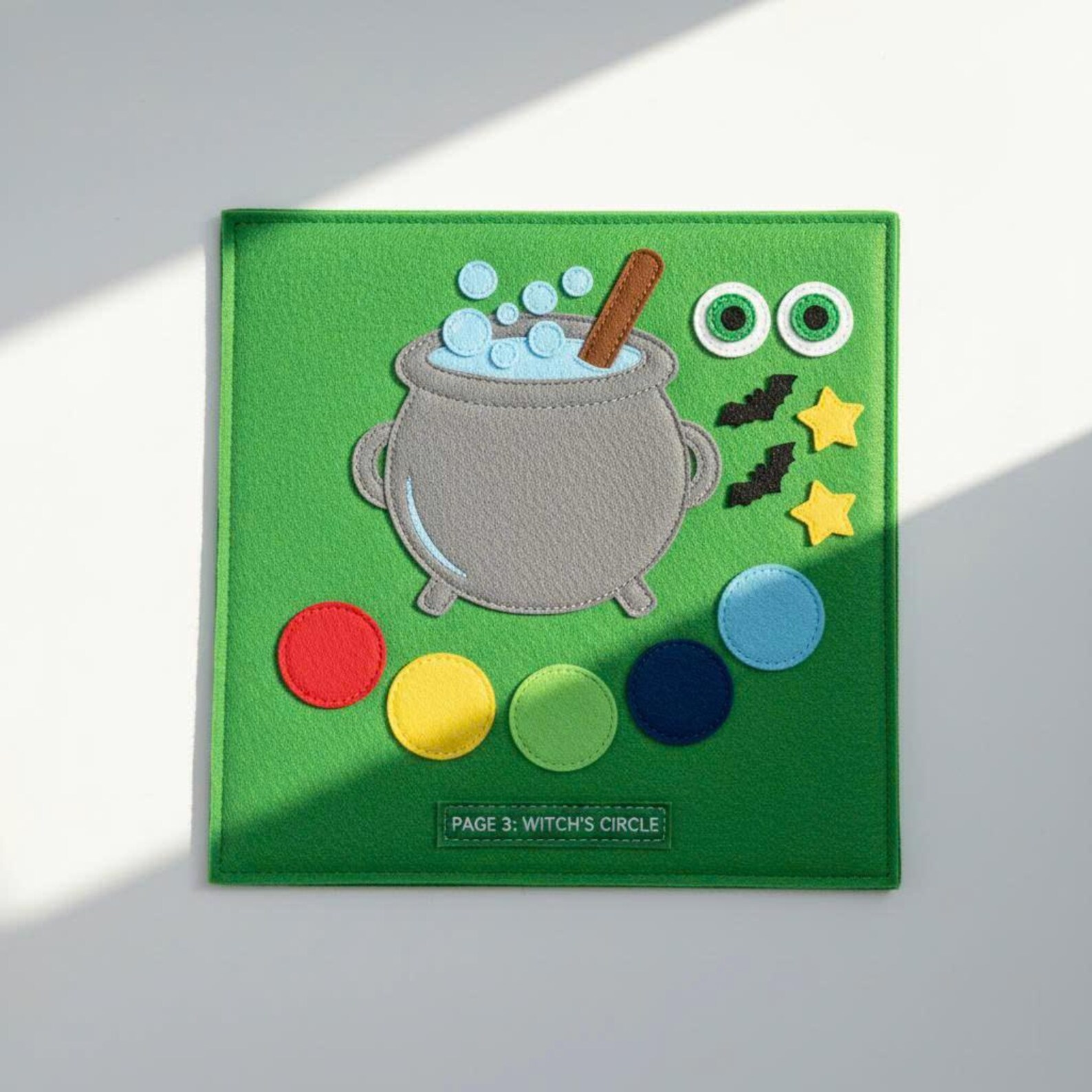 Vintage Handmade Felt Quiet Book Page – Montessori Secret Trapdoor ...