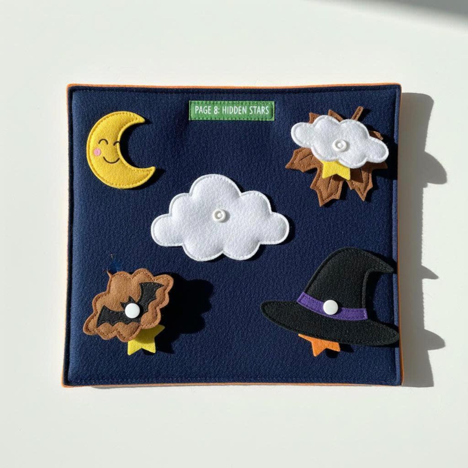 Vintage Handmade Felt Quiet Book Page – Montessori Secret Trapdoor ...