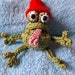 Amigurumi Frog in a Boggin', Comical Hand Made Crochet Frog in a Hat ...