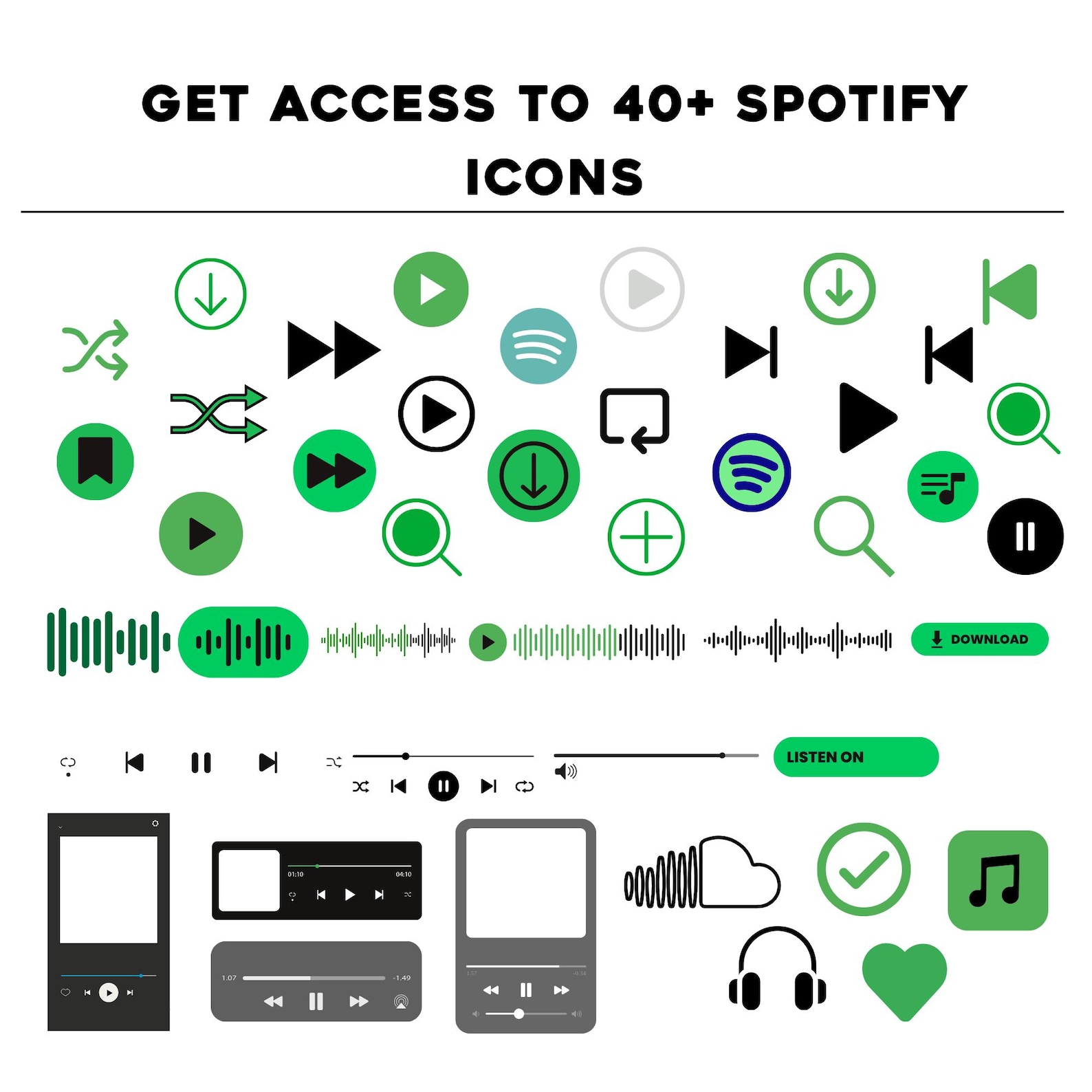 Custom Spotify Song Frame Template - Personalized Music Art (canva ...