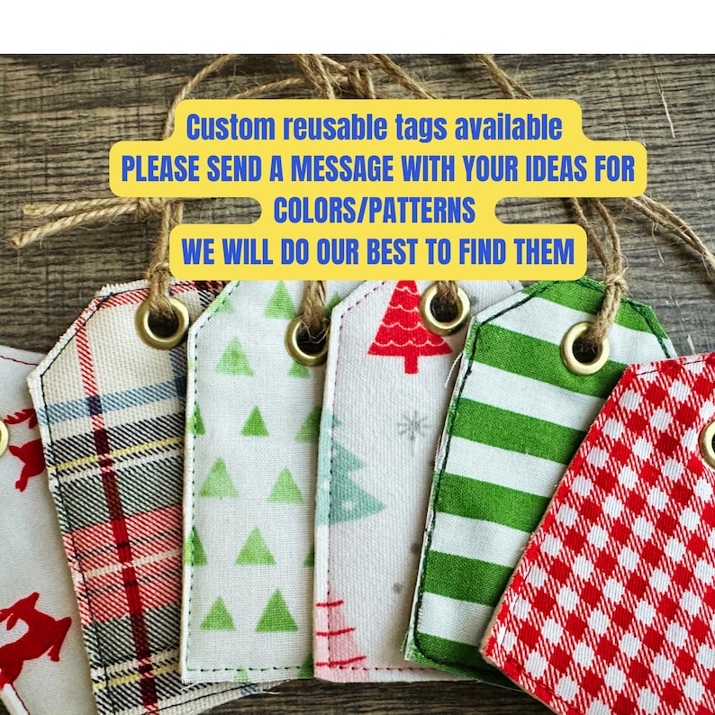 Handmade Christmas Gift Tags, Reusable - Etsy