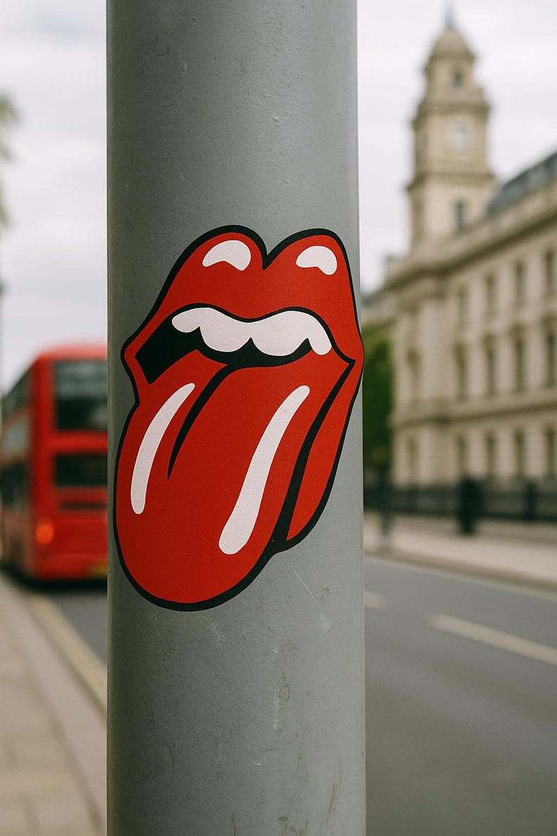 Rolling Stones Logo Sticker - Etsy