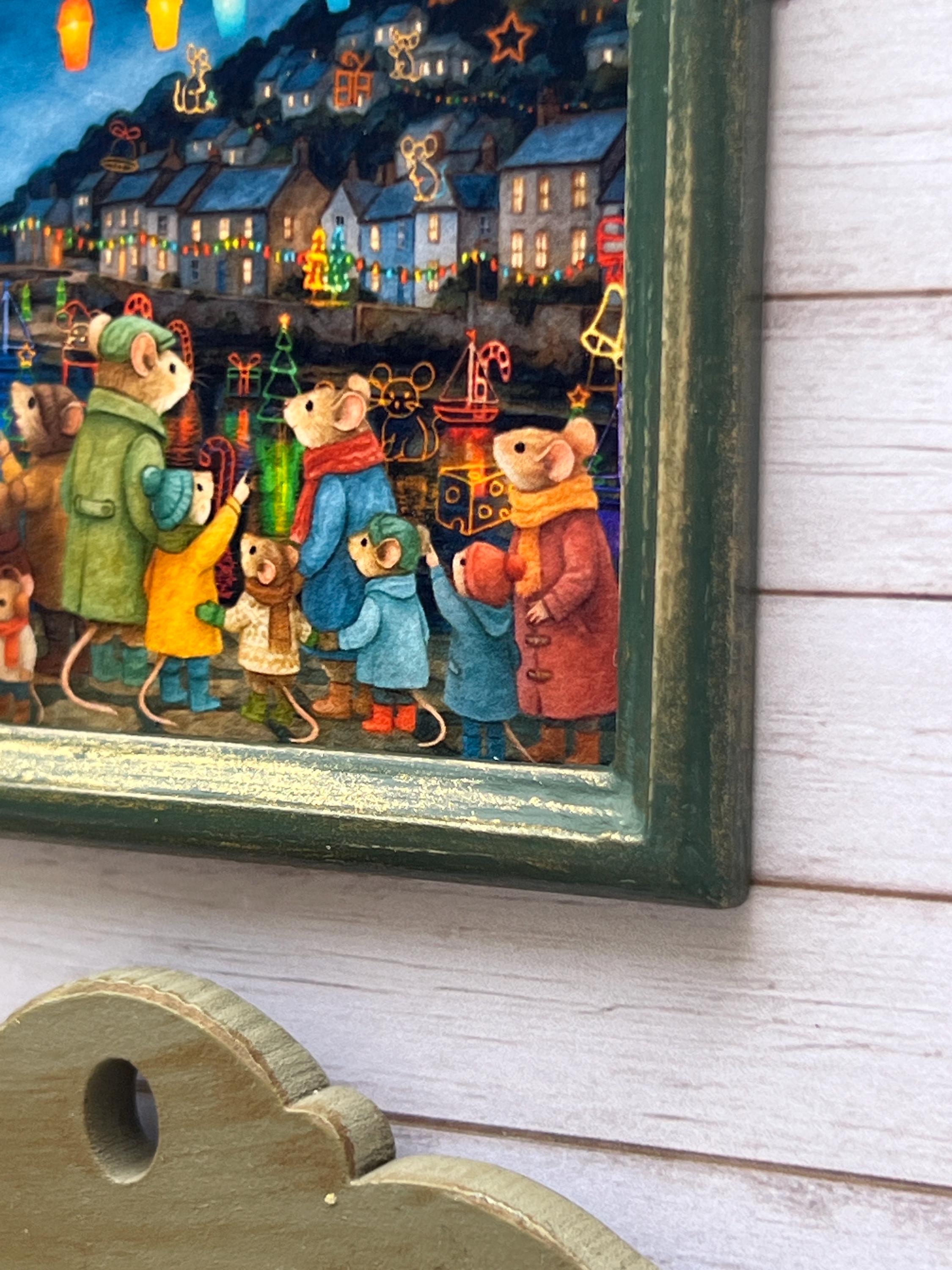 The Magic of Mousehole, Mousehole Harbour Christmas Lights, Miniature ...