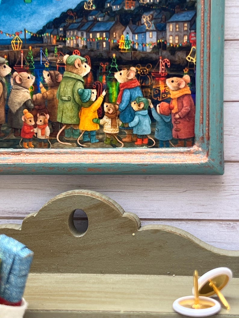 The Magic of Mousehole, Mousehole Harbour Christmas Lights, Miniature ...