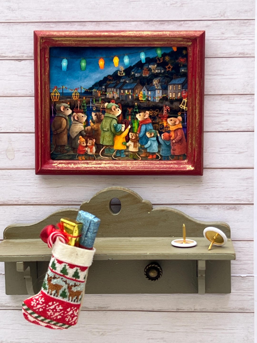The Magic of Mousehole, Mousehole Harbour Christmas Lights, Miniature ...