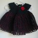 Red Rose Newborn Baby Dress Pattern, Gothic Style Baby Dress, Steampunk ...