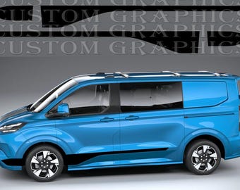 Classic Van Decal Kit – Sport Side Stripes for Transit Custom Sporty ...