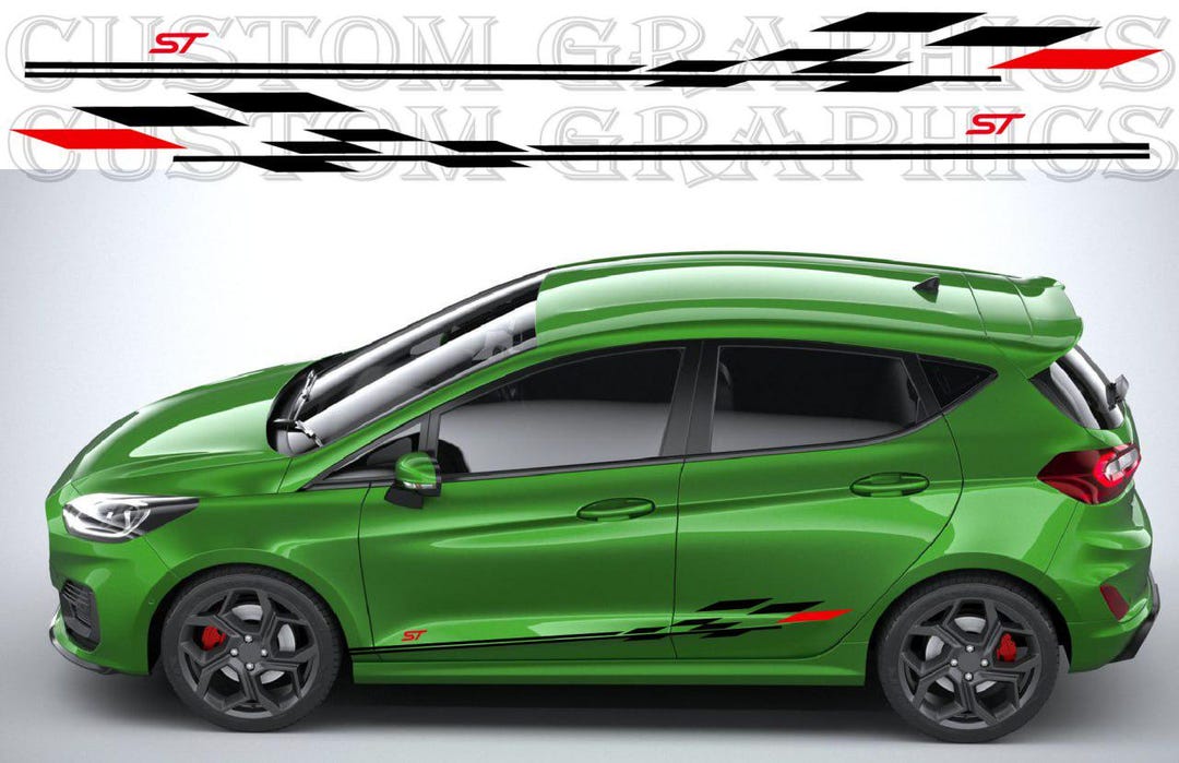 Fiesta Side Vinyl Graphics – Racing Look Design - Etsy