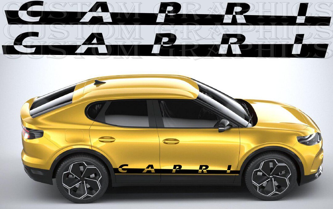 Capri Body Stripes – Name Line Design – Retro Racing Vinyl Stickers - Etsy