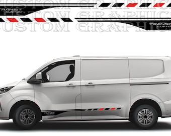 Van Racing Stripes Kit – Transit Custom Sport Decals - Etsy