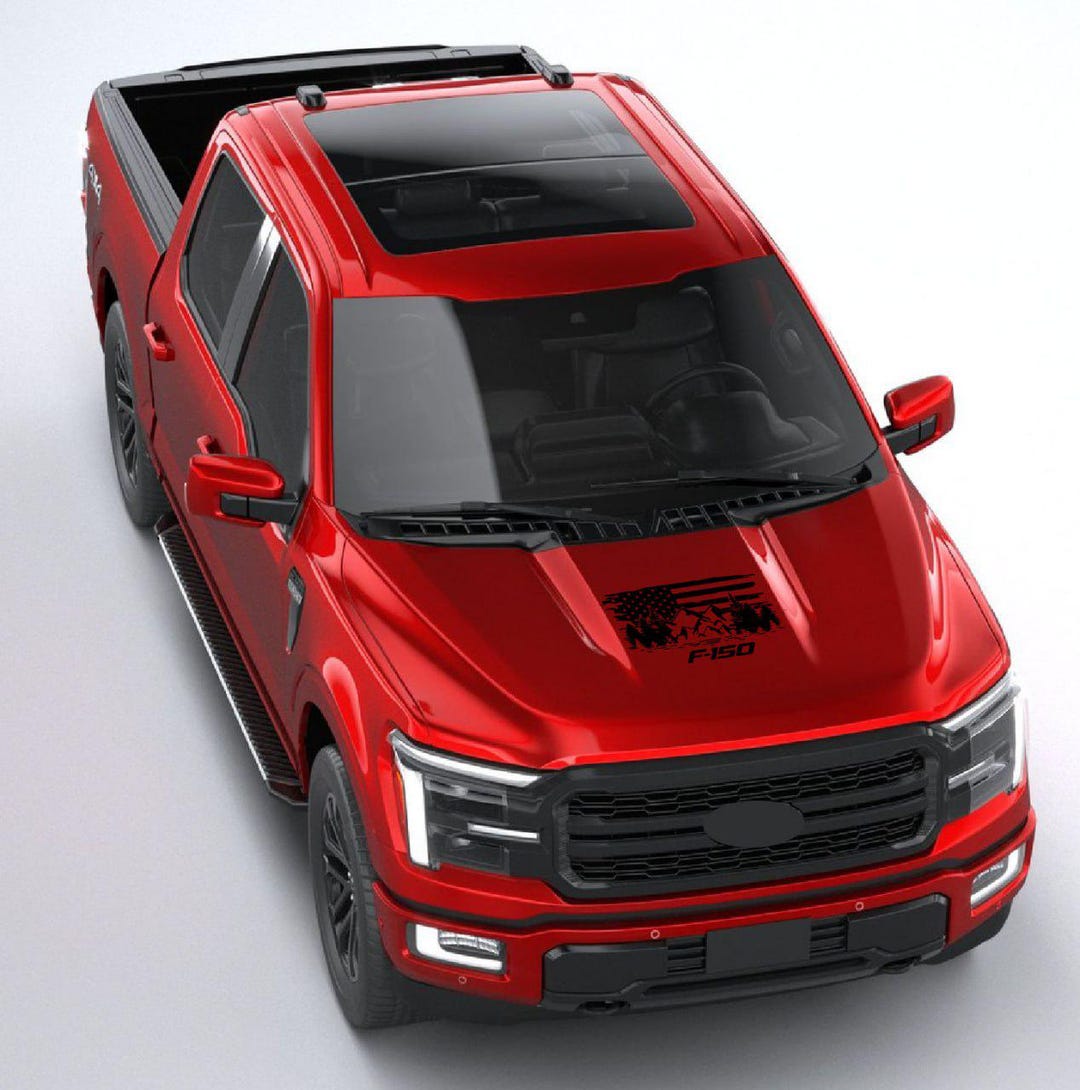 American Flag Hood Decal for F-150 – Patriotic USA Vinyl Graphic - Etsy