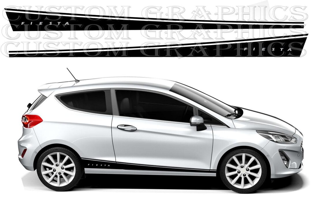 Rally-style Stickers for Your Fiesta 3-door Block Line Design Decals - Etsy