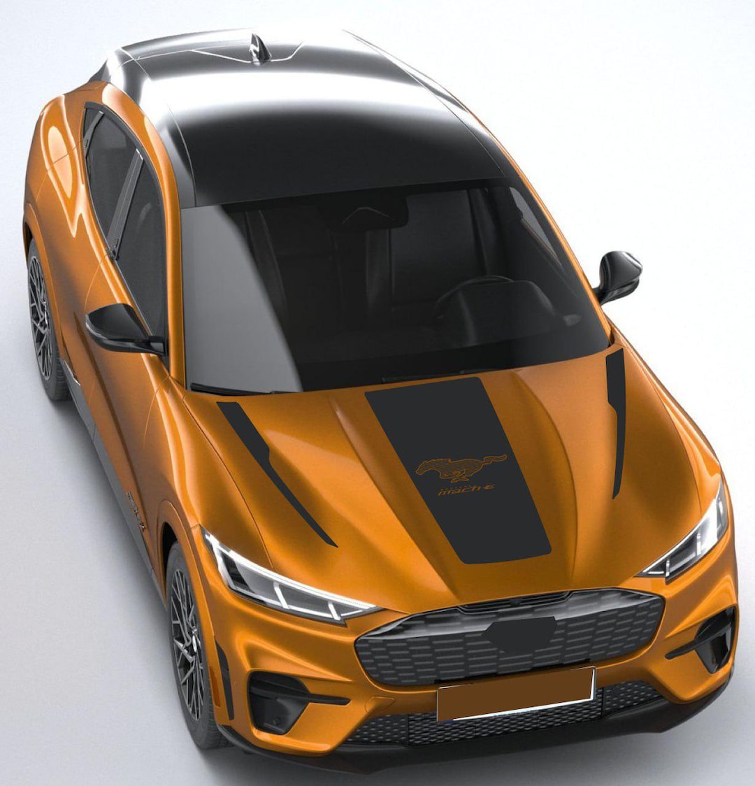 Custom Vinyl Decals for Mustang Mach-e – New 3x Hood Design – Premium ...