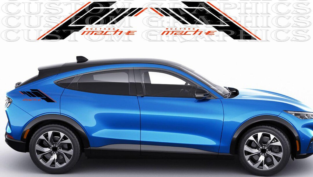Mustang Mach-e Adventure Decals – 2-piece Set – Vinyl Car Stickers for ...