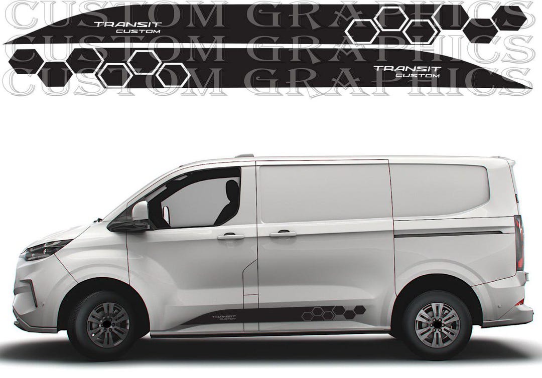 Custom Honey Stripe Decals – Dynamic Van Graphics – Transit Custom ...