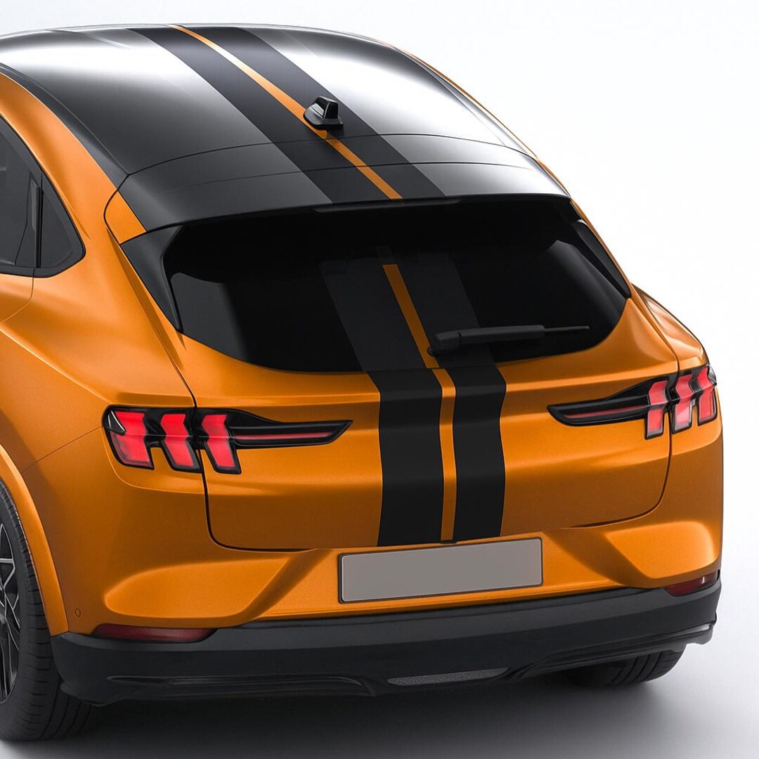 Mustang Mach-e Vinyl Side Decals: Sporty EV Racing Stripes - Etsy