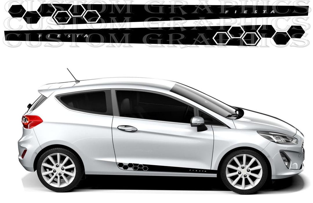Side Decals for Fiesta Car 3-door Honey Line Design Decals - Etsy