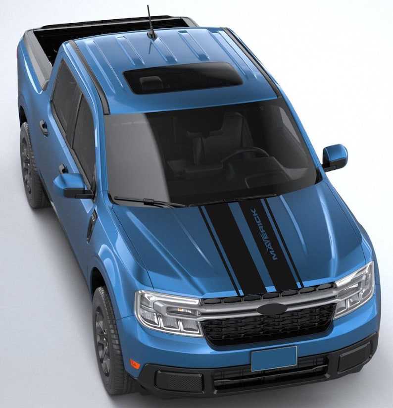 Maverick Hood Stripes: Classic Vinyl Decals for Ford Maverick - Etsy