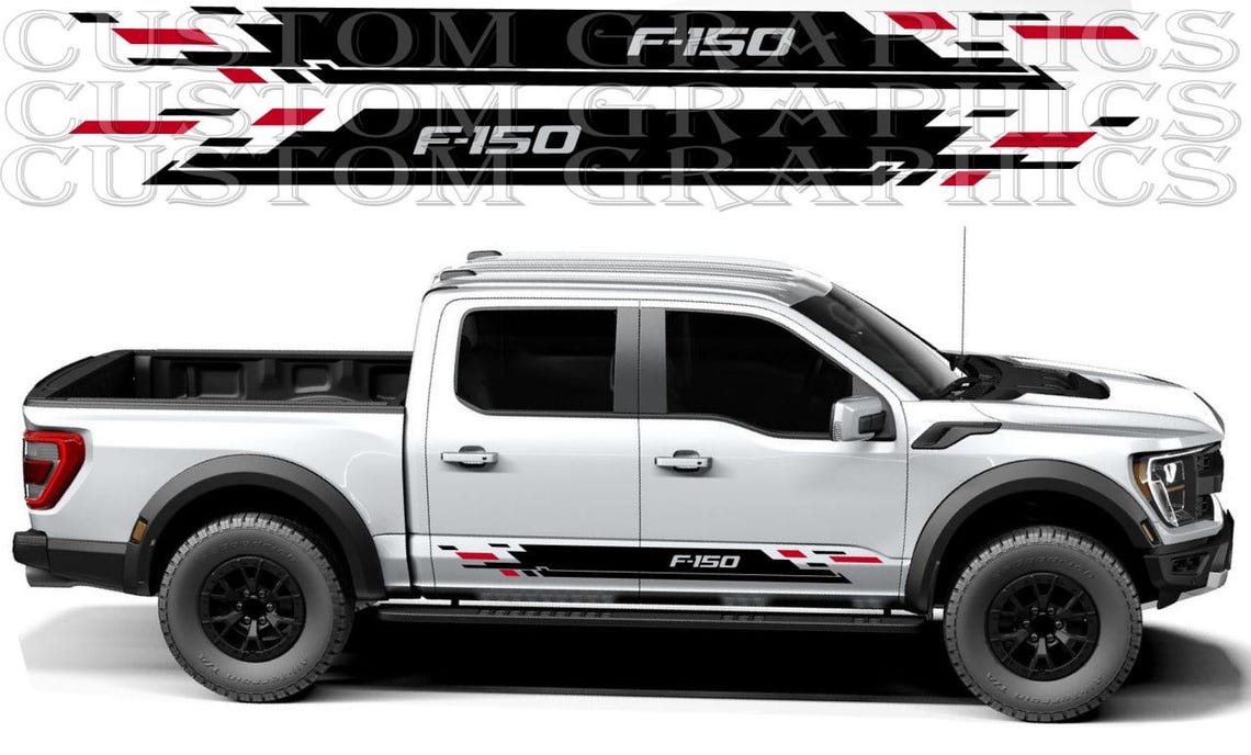 F-150 Unique Line Decal – Racing Style Vinyl Decals – Custom Truck ...
