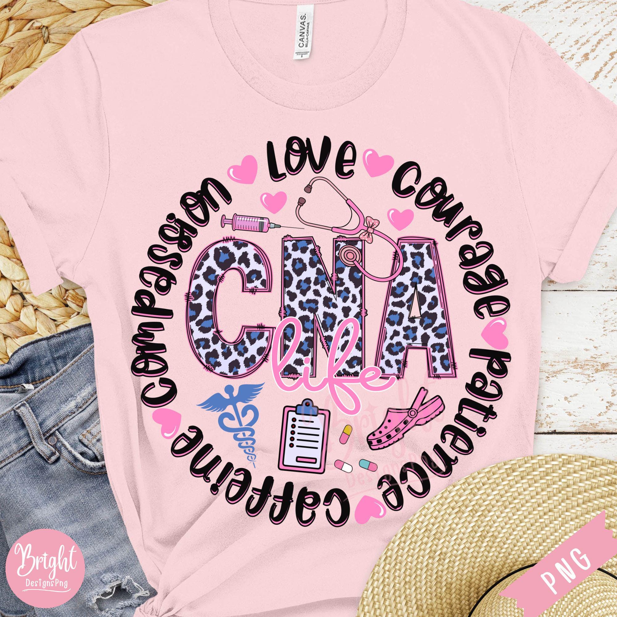 Cna Life PNG, Certified Nurse Assistant Png, Cute CNA, Stethoscope ...